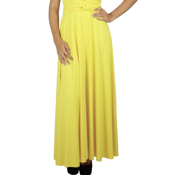 ENWRAPTURE VINTAGE | Dresses | Custard Bridesmaid Convertible Wedding ...